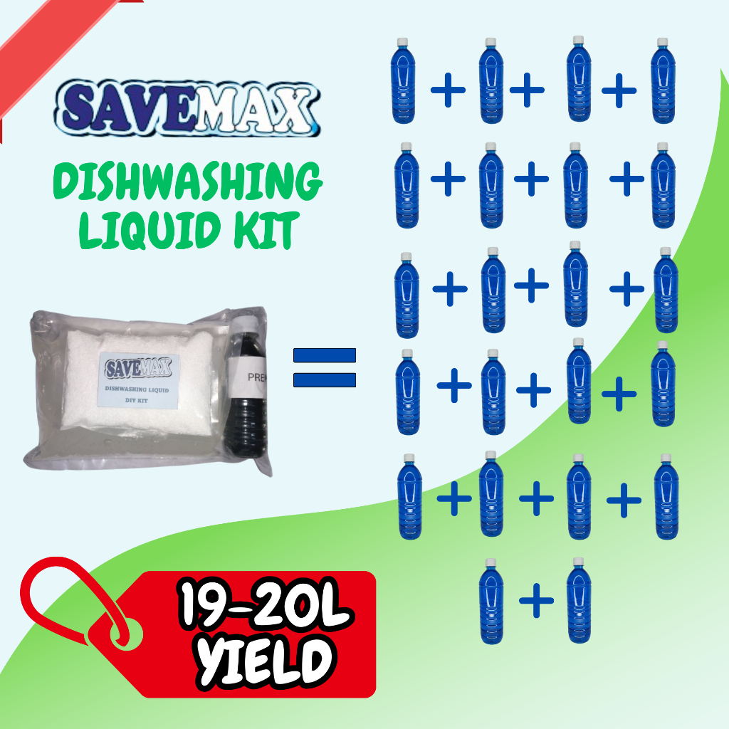 SAVEMAX DISHWASHING LIQUID "D.I.Y" KIT | Shopee Philippines