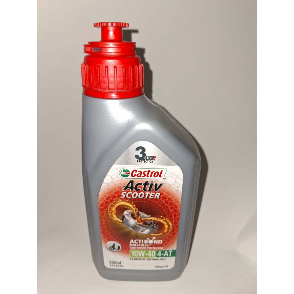 CASTROL ACTIV SCOOTER 10W-40 4T SYNTHETIC 800ML | Shopee Philippines