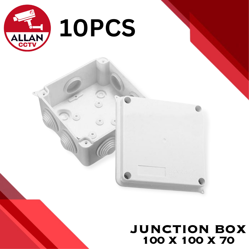 Allan CCTV 10PCS IP65 Waterproof CCTV Junction Box Enclosure 100x100x70 ...