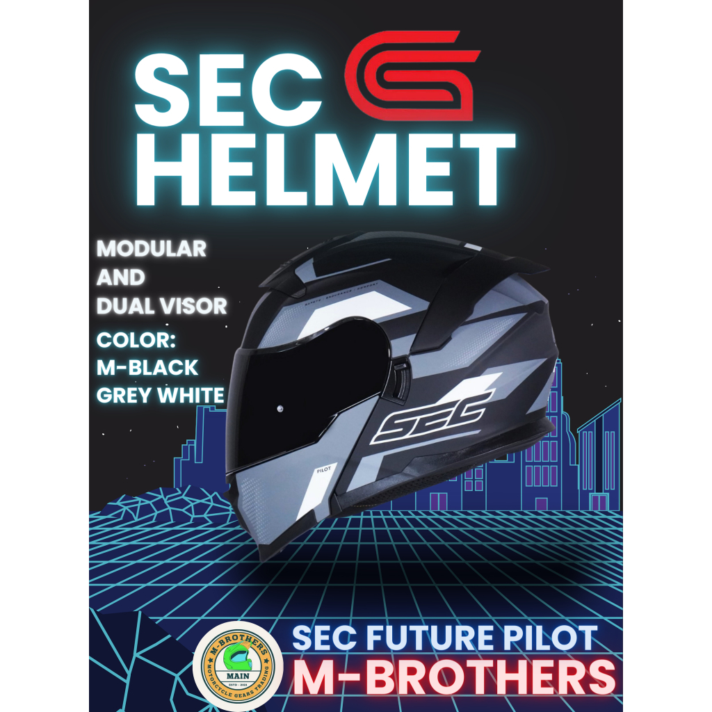 SEC Future - Pilot JK-912 Modular and Dual Visor Helmet Future Pilot ...