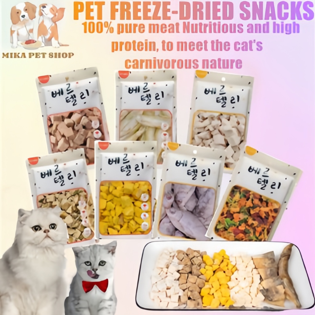 Pet Freeze Dried Treats Cat Dog Dry Treat Snacks Kitten Pet Food Topper ...