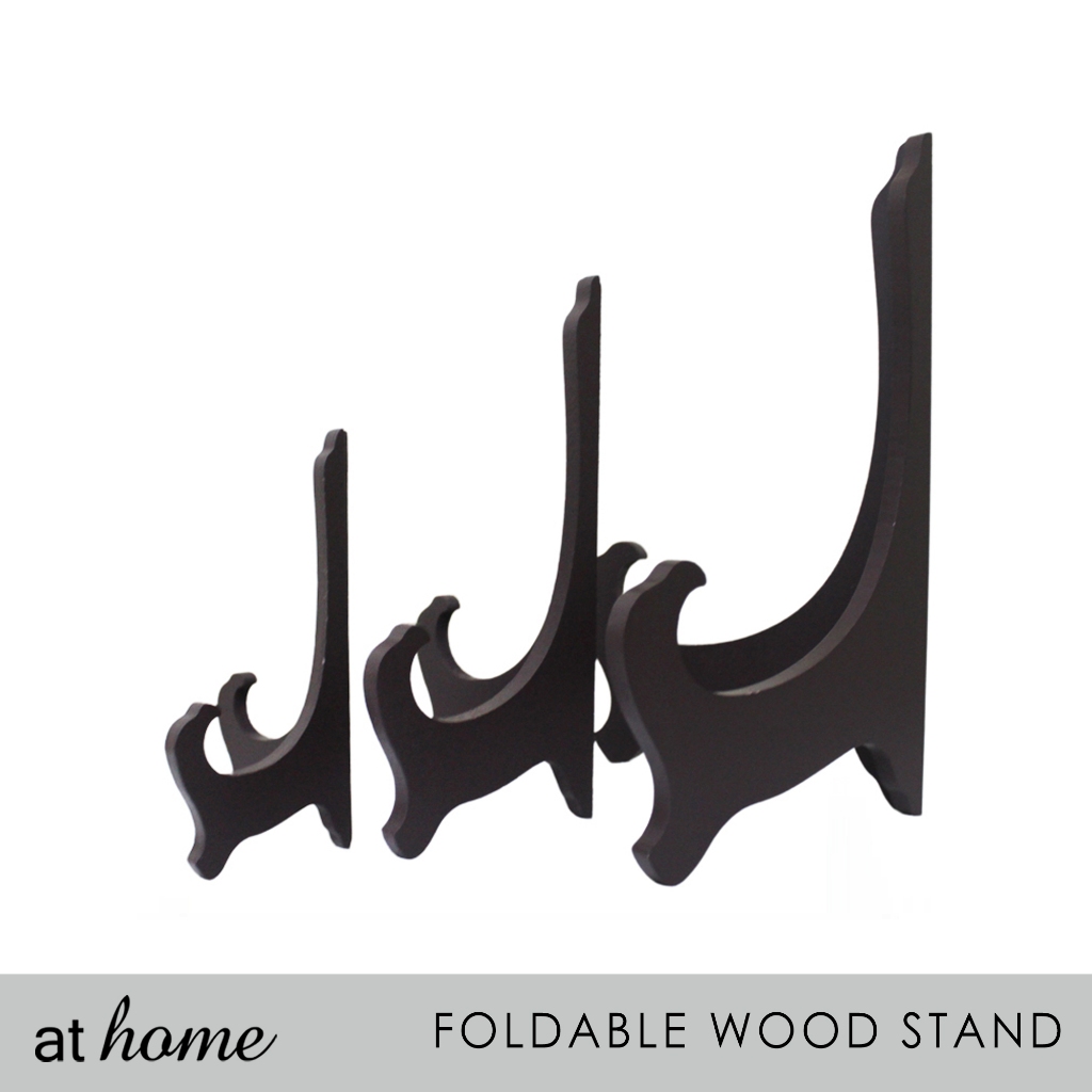 AT HOME Essential Wood Frame Stand Easel Photo Frames or Clock Stand ...