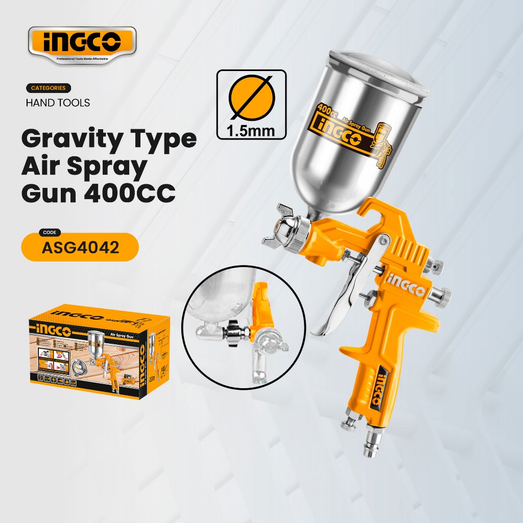 Ingco Air Spray Gun 400cc for Base Coat ASG4042 IHT | Shopee Philippines