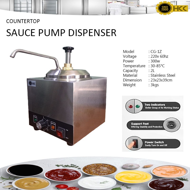 Electric Pump Sauce Dispenser Gravy, Chocolate, Cheese, Etc Automatic ...
