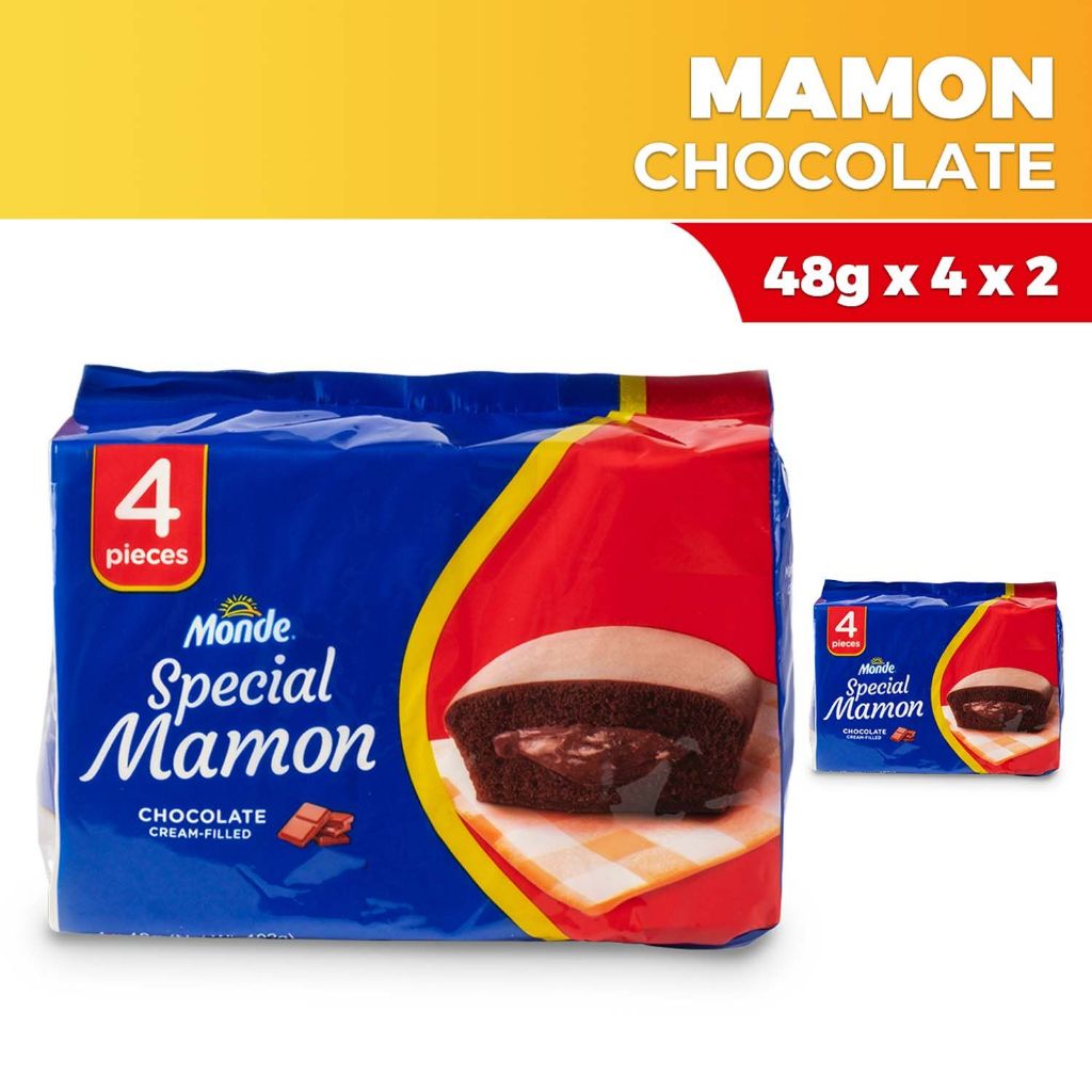 Monde Special Mamon with Chocolate Cream Filling 48gx4 X 2 | Shopee ...