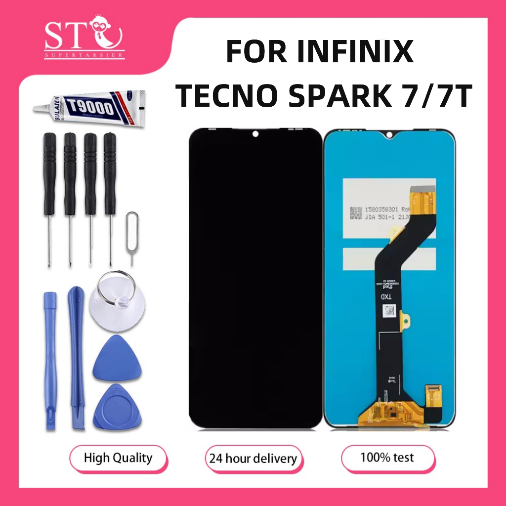 LCD For Tecno Spark7 7T LCD Display Touch Screen Replacement | Shopee Philippines