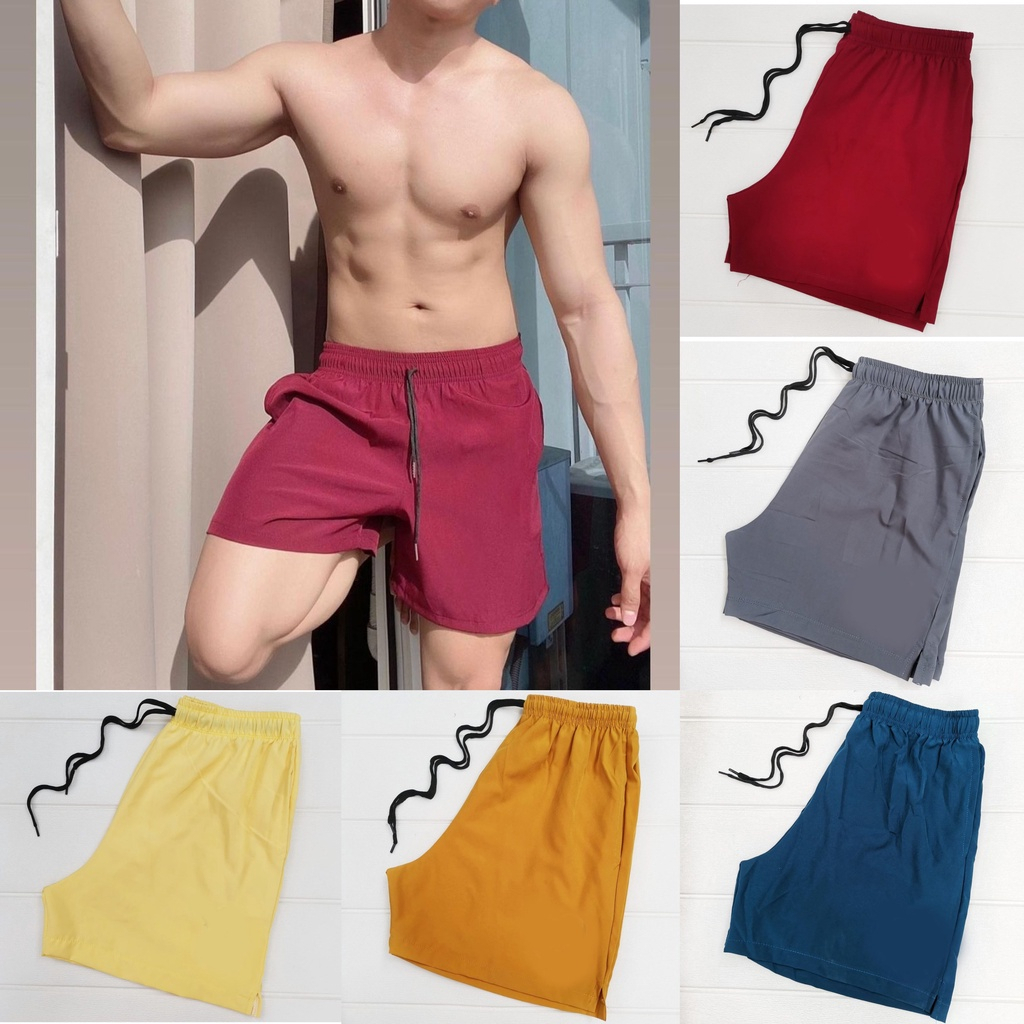 PLAIN TASLAN SHORT W/ 2 SIDE POCKET - NO PRINT- UNISEX - GOOD QUALITY ...