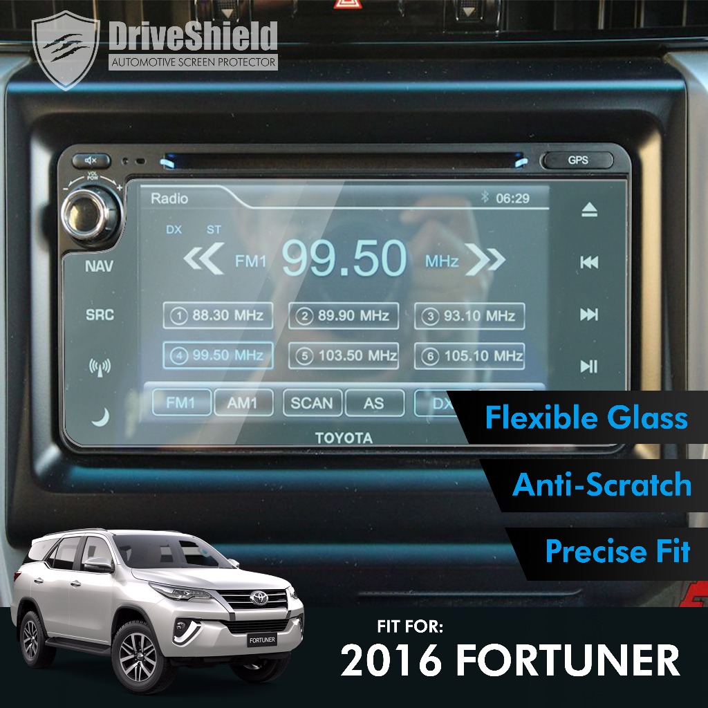 Flexible Glass Screen Protector for Toyota Fortuner 2016 - 2020 up Head ...