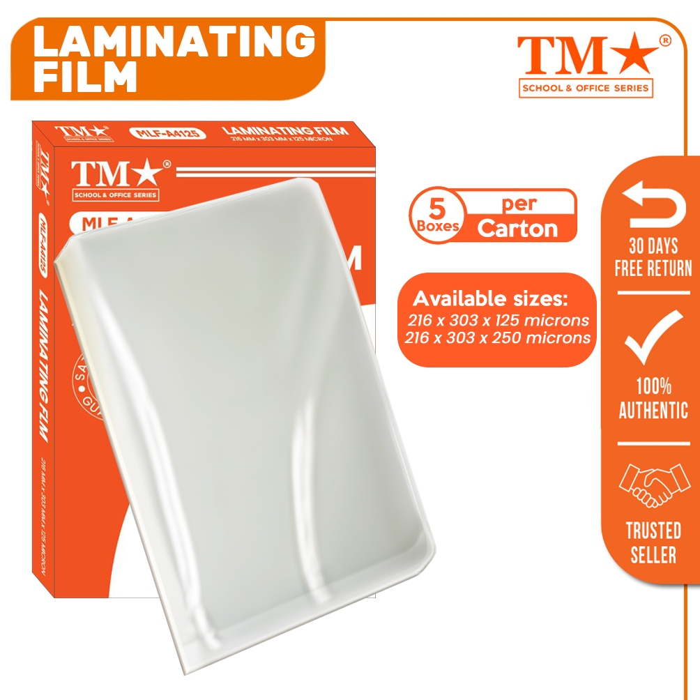 TM 5 boxes Laminating Film A4 (MLF) | Shopee Philippines