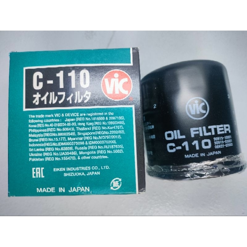 Vic C-110 Oil Filter Toyota Vios,Avanza Rav 4,Corolla, Altis,Camry | Shopee Philippines