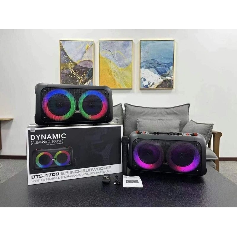 BTS 1709 Brudo Bluetooth Speaker with Free microphone | Shopee Philippines