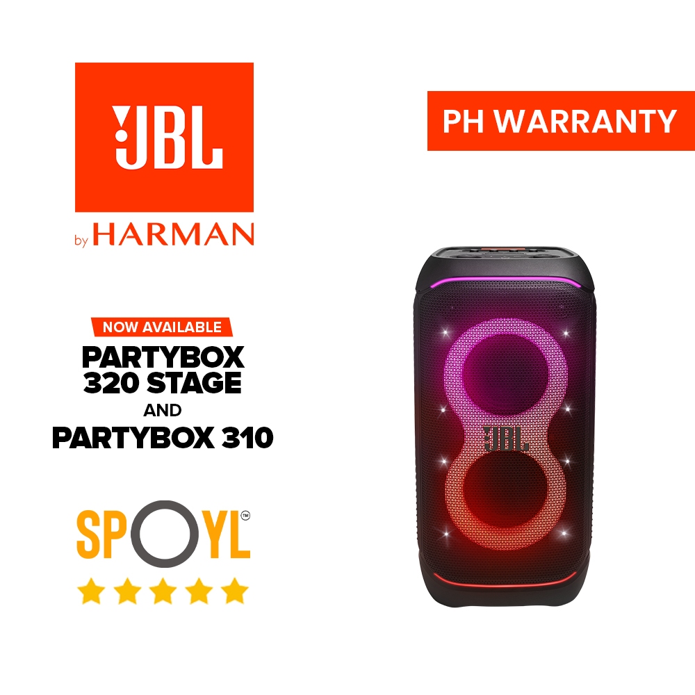 JBL Partybox Stage 320 Bluetooth speaker / with mic and guitar input ...