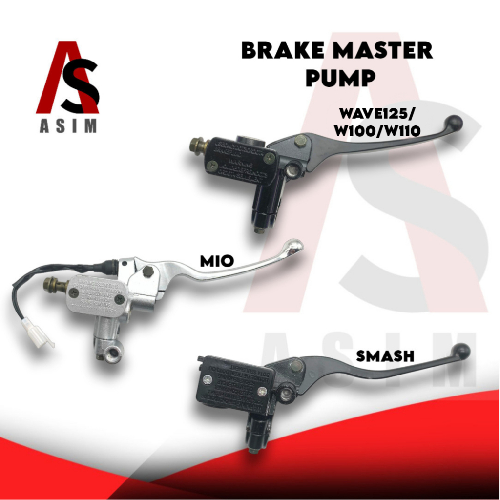 ASIM MOTORCYCLE BRAKE MASTER PUMP WAVE125/WAVE100/WAVE110/MIO/FURY 125 ...