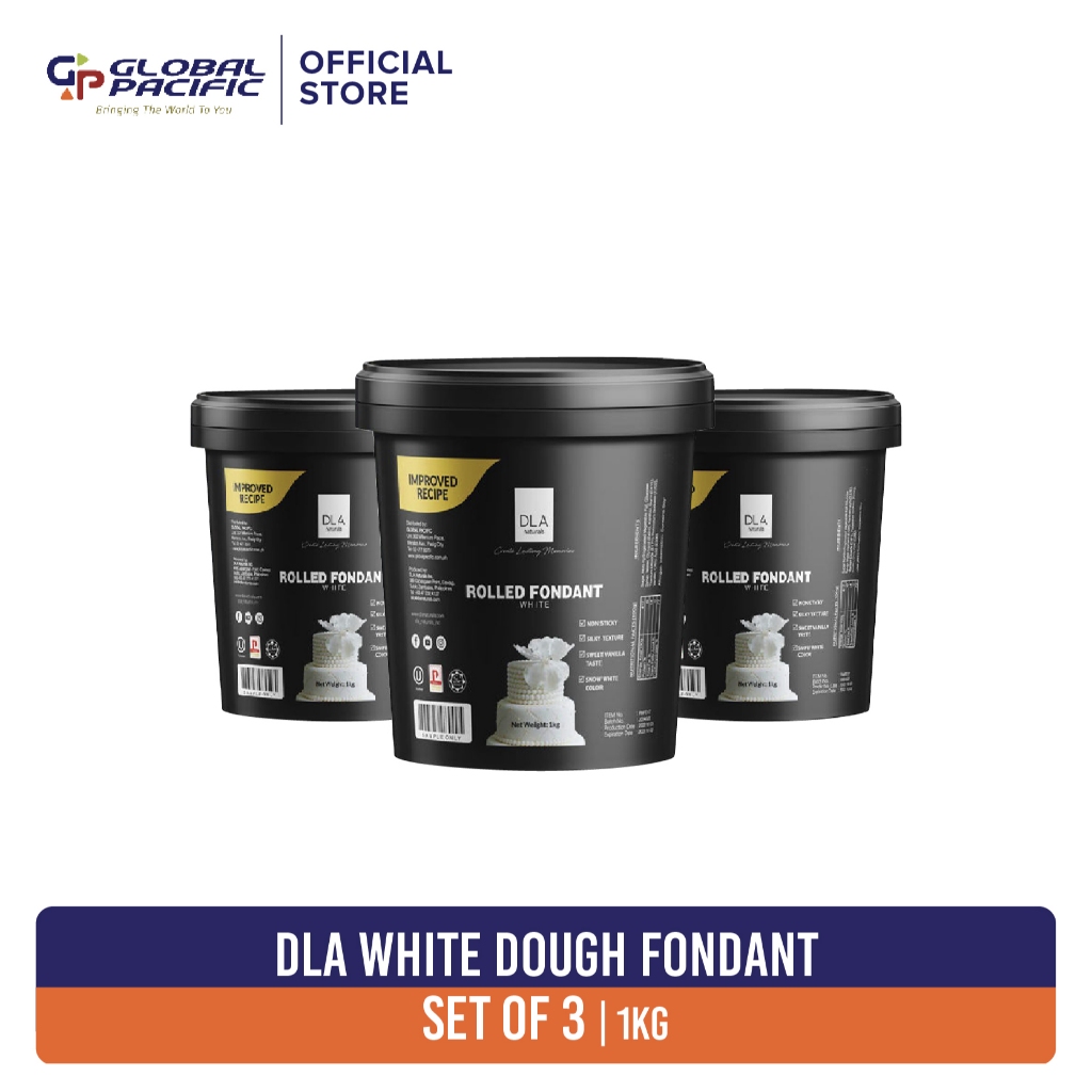 DLA Fondant Dough White 1kg Set of 3 | Shopee Philippines