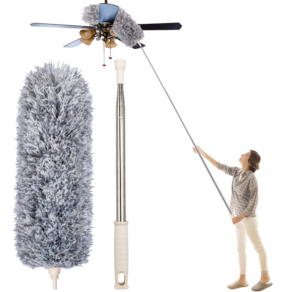 Webster Cobweb Duster Extendable Dusters for Cleaning High Ceiling Fans ...