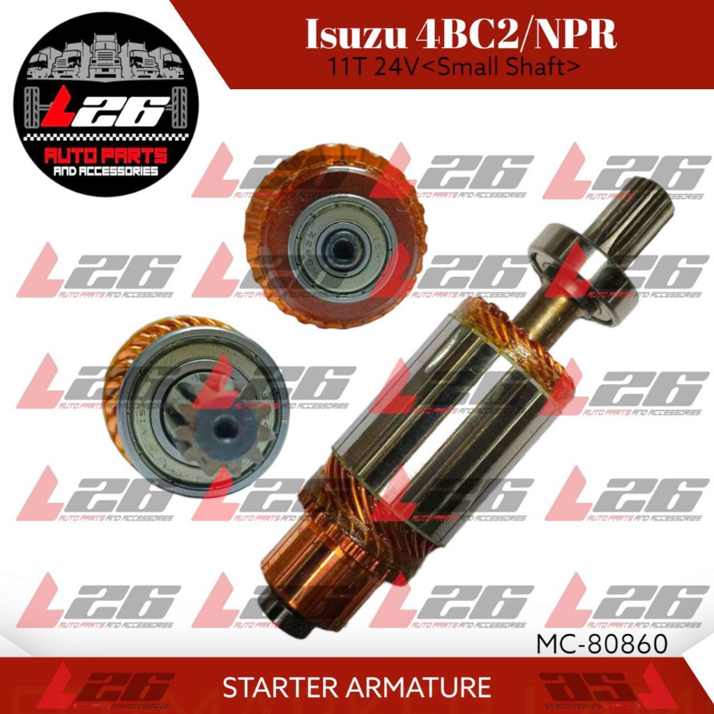 Isuzu 4BC2 NPR STARTER ARMATURE FOR Isuzu 4BC2 NPR STARTER ASSEMBLY ...