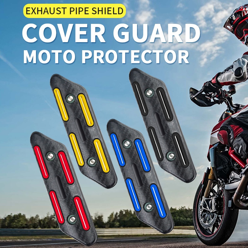motorcycle exhaust pipe heat shield protective cover universal ...