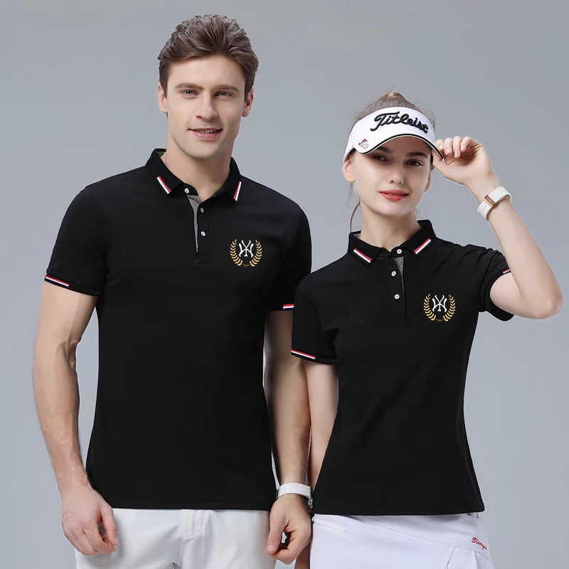 Polo shirt for man and women cotton plain black polo shirt for men ...