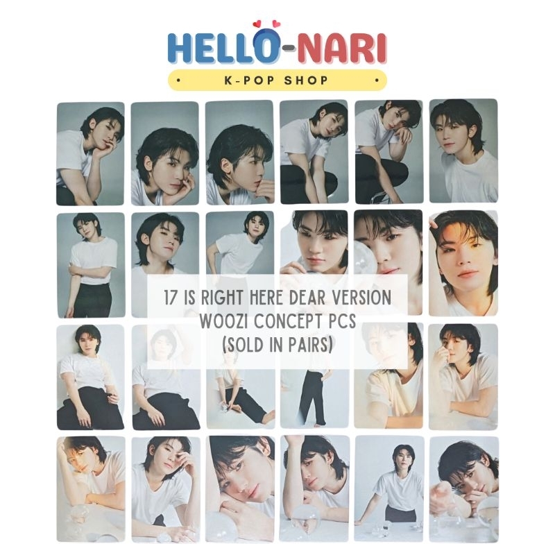 [WOOZI] SEVENTEEN 17 IS RIGHT HERE Dear Version Concept Photocards (Sold in pairs) | Shopee ...