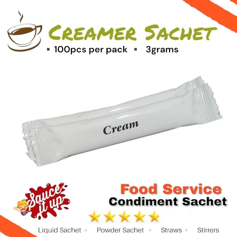 Creamer Sachet Stick Type 2.8g (Pahaba) 100pcs per pack | Shopee ...