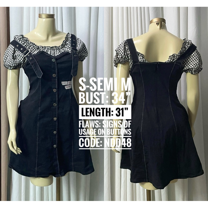 denim dress | maxi mini midi denim dress l ladies maong dress | Shopee ...