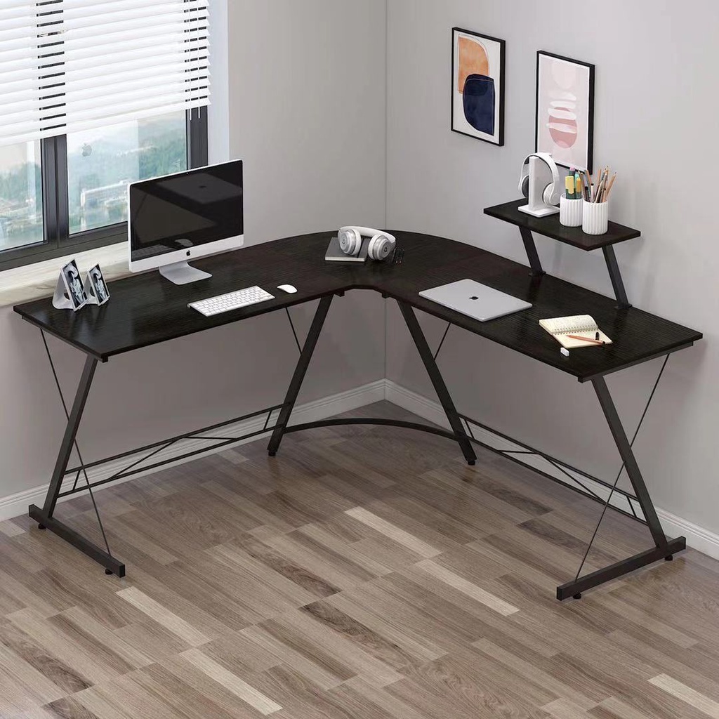 120/100cm L-Shaped Table Computer Desk Modern Minimalist Corner Study ...