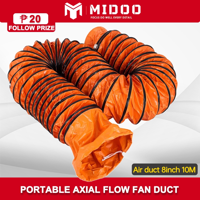 MIDOO Ventilation Fan 8“ 10” 12”inches Portable Axial Flow Fan ...