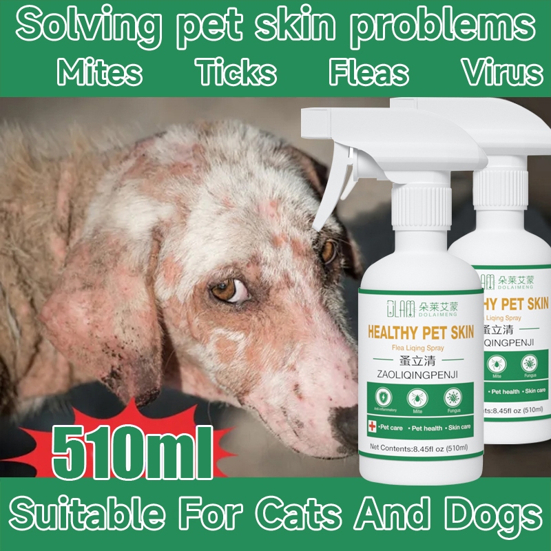 Pet Skin Treatment Spray 500ML Dog Medicine For Skin Disease Gamot Sa ...