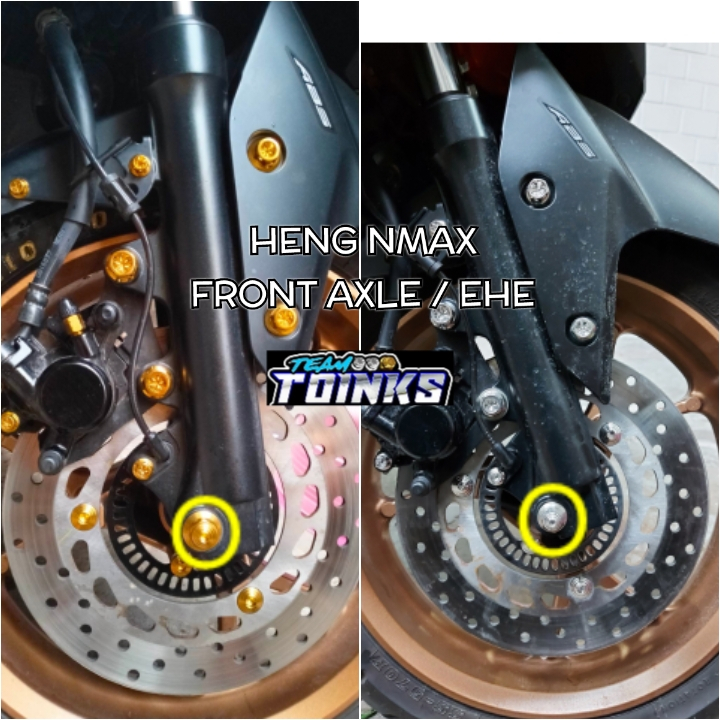 HENG FRONT AXLE / EHE FOR NMAX VERSION 1 / VERSION 2 ( 1pc ) | Shopee ...