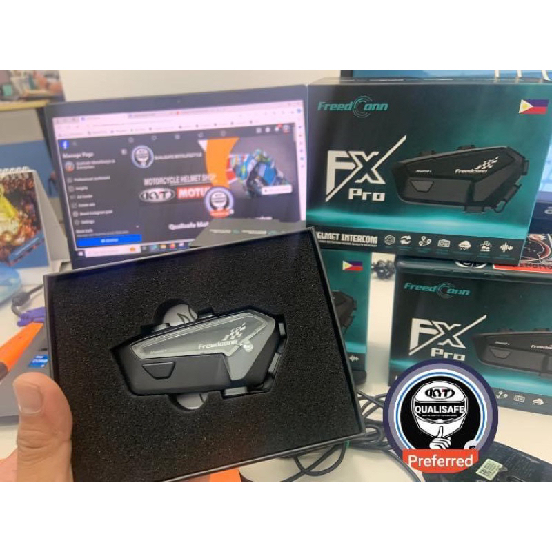 Freedconn FX Pro Mesh-Capable Intercom with Free T-Shirt | Shopee ...