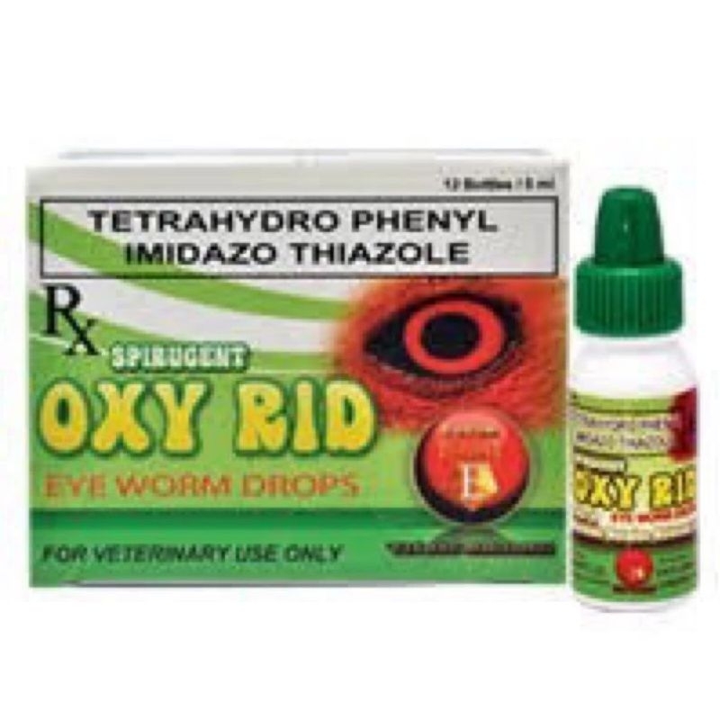 OXY_RID Eye drops 5 ml/eye worm drops for gamefowl | Shopee Philippines