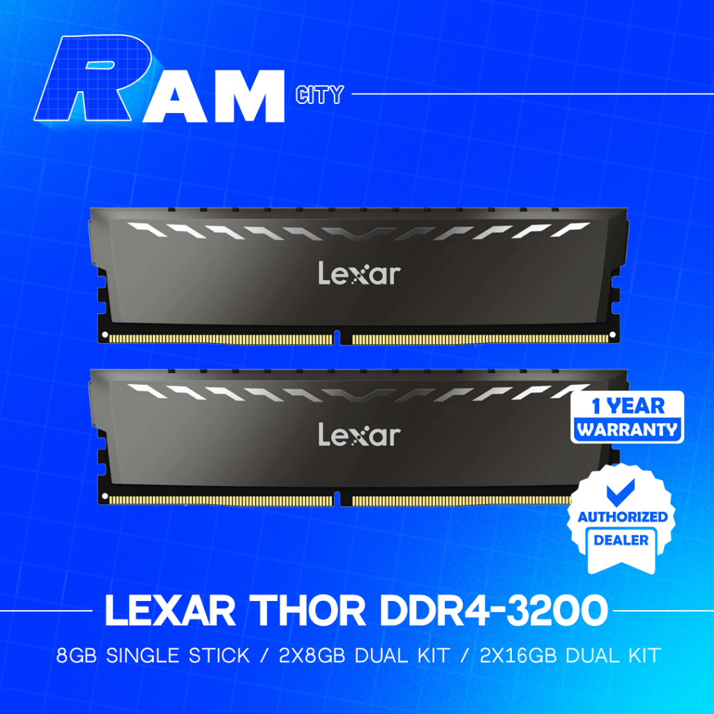 Lexar THOR 1x8GB 2x8GB 1x16GB 2x16GB CL16 DDR4-3200 UDIMM Desktop Memory | Shopee Philippines