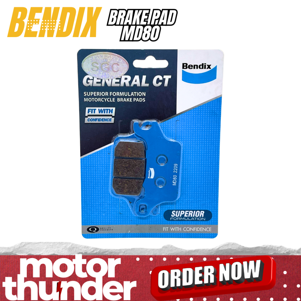 Bendix Brake Pad MD80 for Honda Click 125/150 (new) Version 2 -Front ...