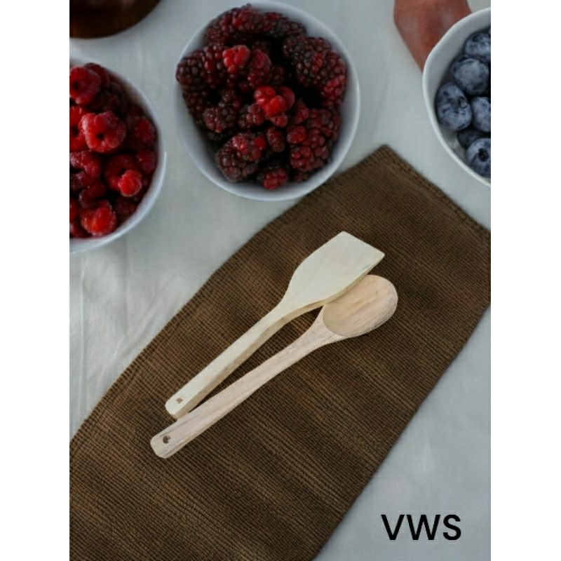 wood ladle and spatula sandok at sense | Shopee Philippines