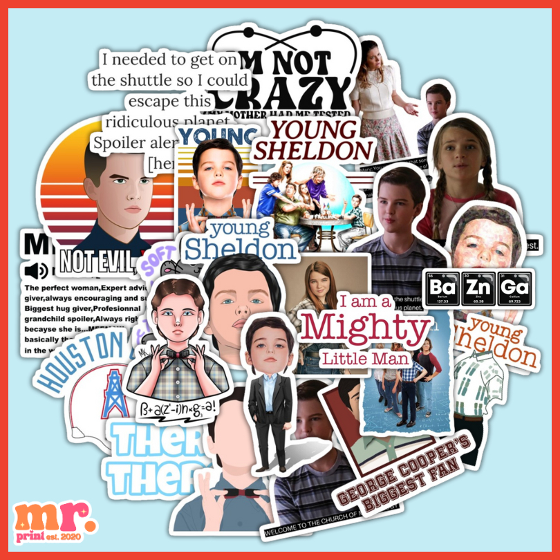 YOUNG SHELDON VOL 2 STICKERS COOPER WATERPROOF | Shopee Philippines