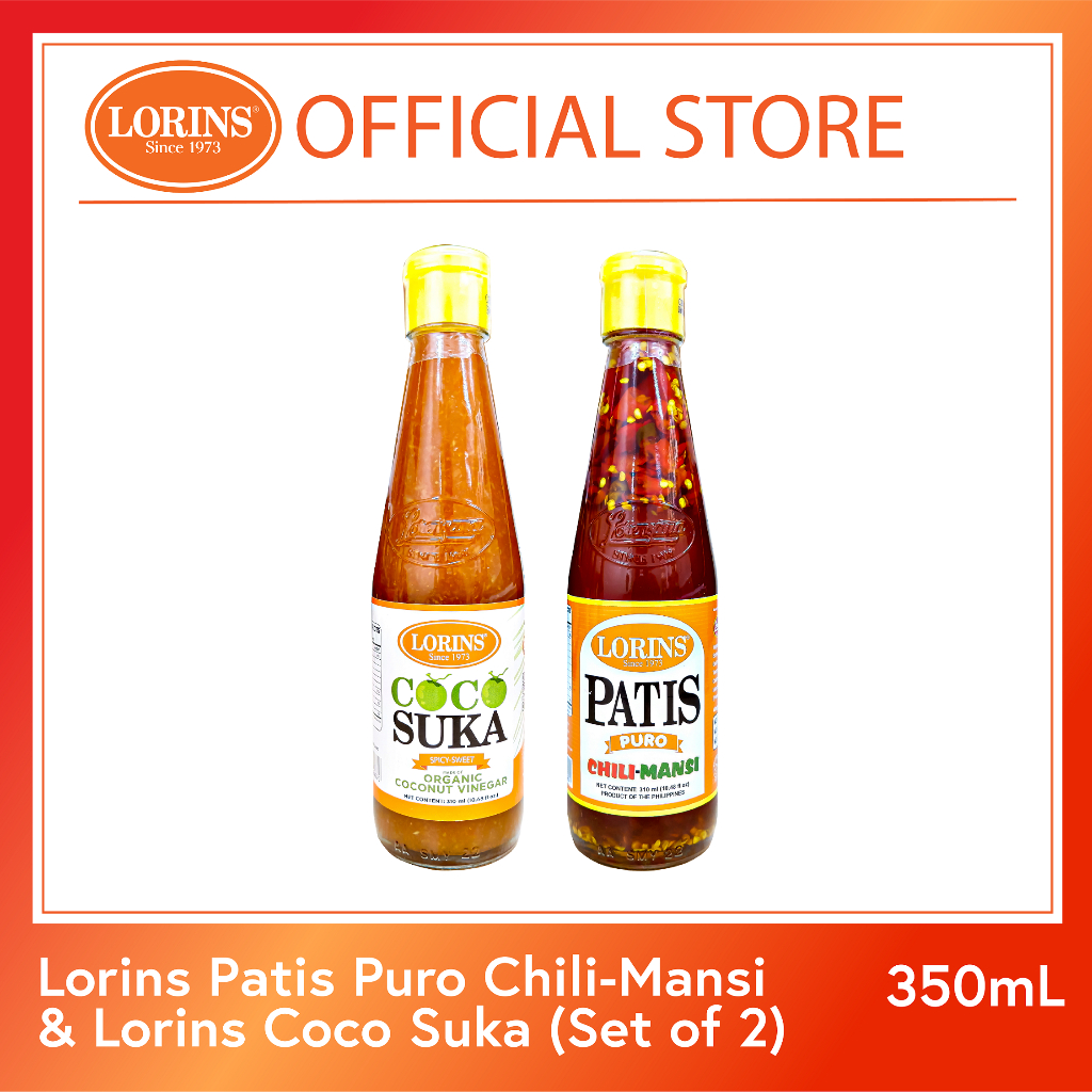 Lorins Patis Puro Chili-Mansi & Lorins Coco Suka 310ml | Shopee Philippines