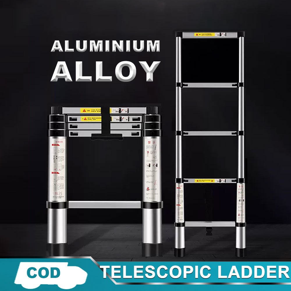 1.3/1.7M Telescopic Foldable Ladder Folding Aluminum Ladder Domestic ...