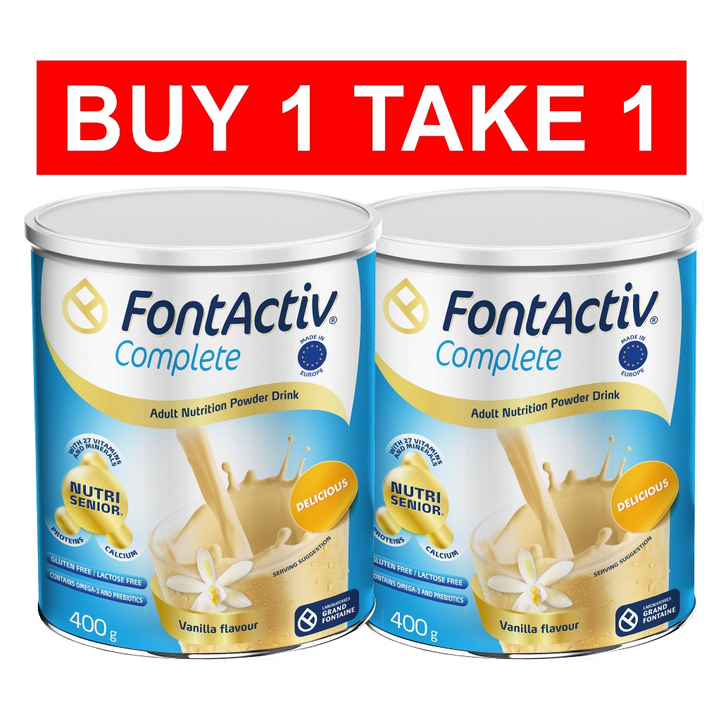 Adult Milk - FontActiv Complete Vanilla 400g Bundle Of 2 (Expiry: July ...