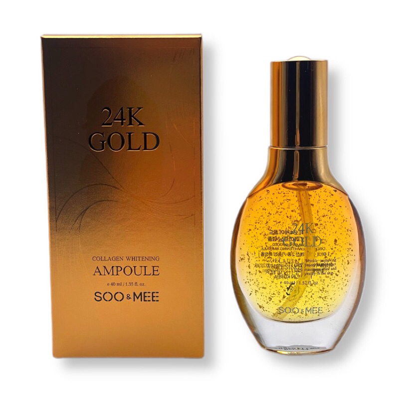 SOO&MEE 24K GOLD COLLAGEN WHITENING AMPOULE 40ml | Shopee Philippines