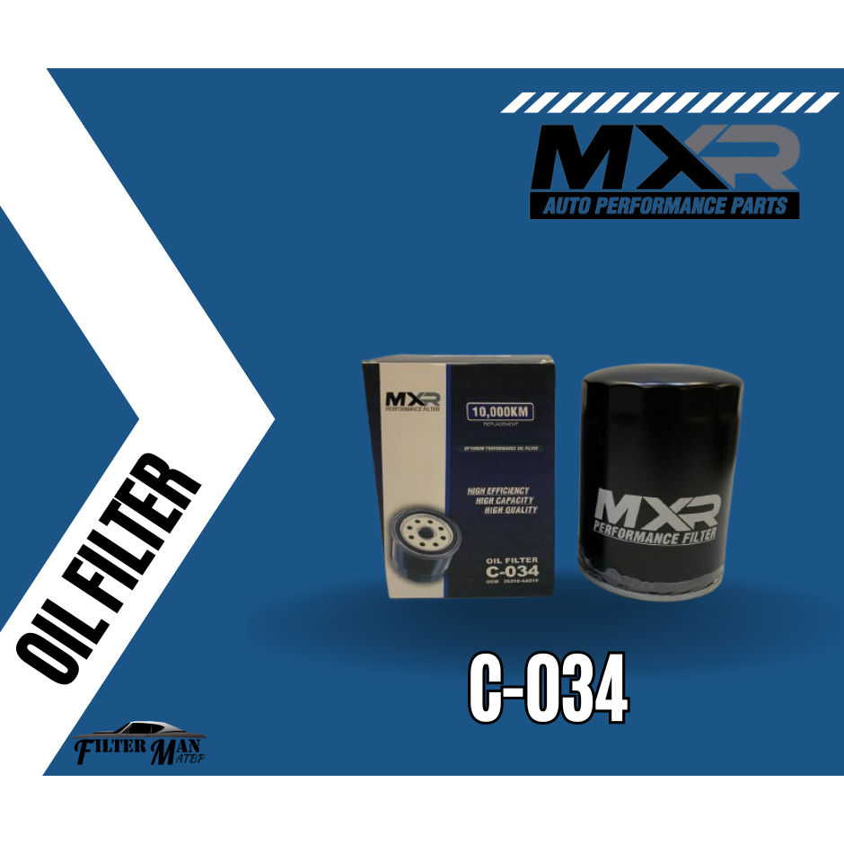 MXR OIL FILTER C-034 FOR HYUNDAI STAREX, PORTER, H100, KIA CARNIVAL ...