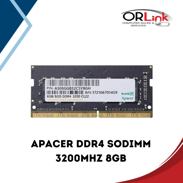 Apacer DDR4 Sodimm 3200mhz 8gb (2461) | Shopee Philippines