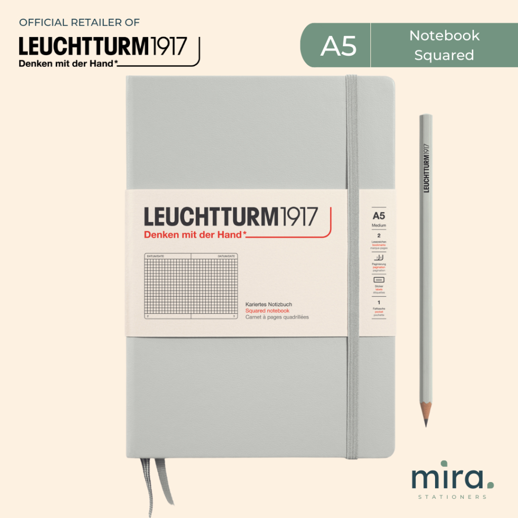 Leuchtturm1917 - A5 Squared Notebook Hardcover Leuchtturm | Shopee ...