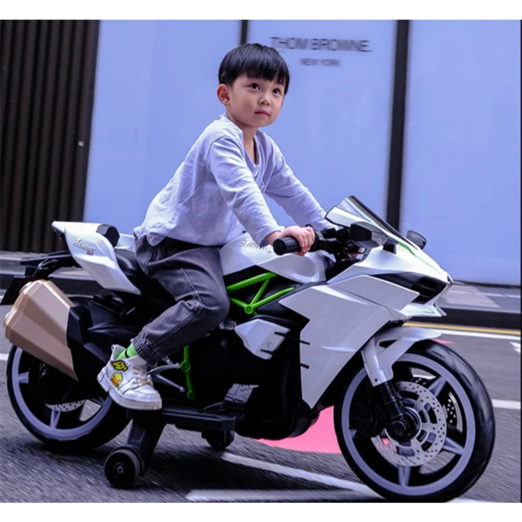 Children's Electric Car Motorcycle Boys and Girls Rechargeable Two ...