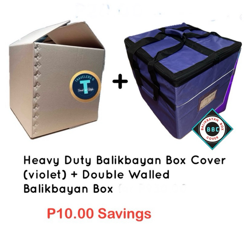 Heavy Duty Violet Balikbayan Box Cover + Heavy Duty Double Walled ...