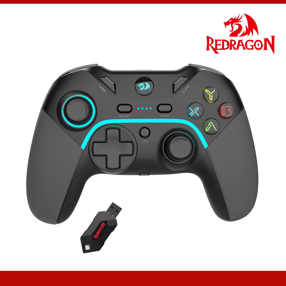 Redragon Harrow Pro 2.4 Wireless Gamepad Black G808-PRO | Shopee ...