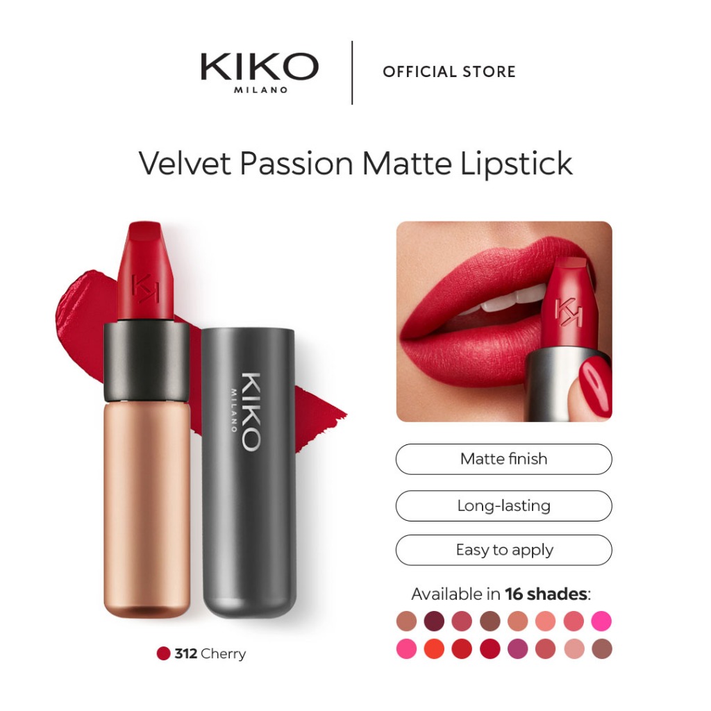 KIKO Milano Velvet Passion Matte Lipstick | Shopee Philippines