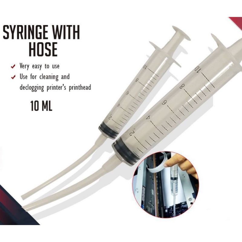 (4PCS/PACK)syringe with tube 5ML & 10ML FOR PRINTER | Shopee Philippines