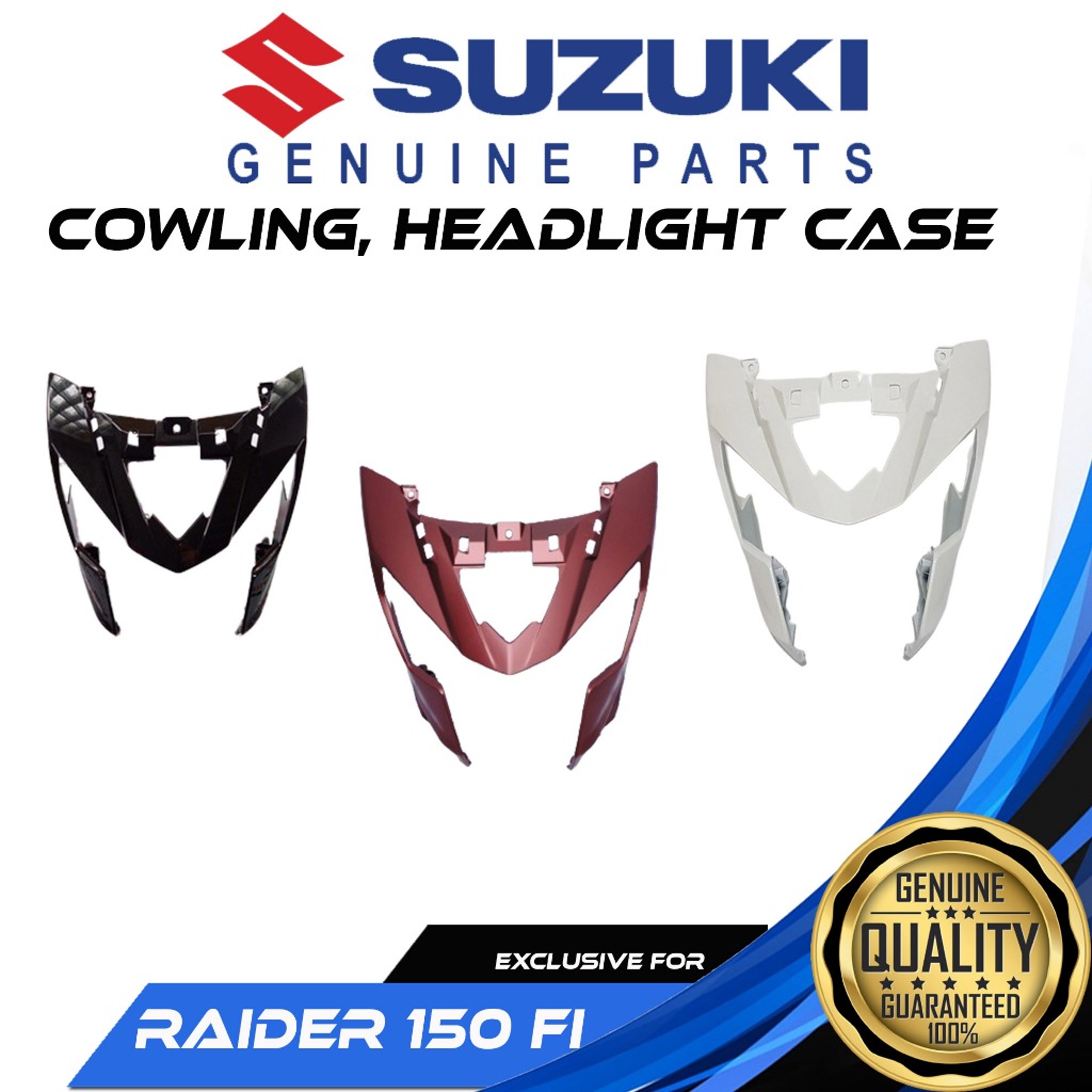 SUZUKI GENUINE COWLING, HEADLIGHT CASE FOR RAIDER 150 FI ( BLACK, MATTE ...