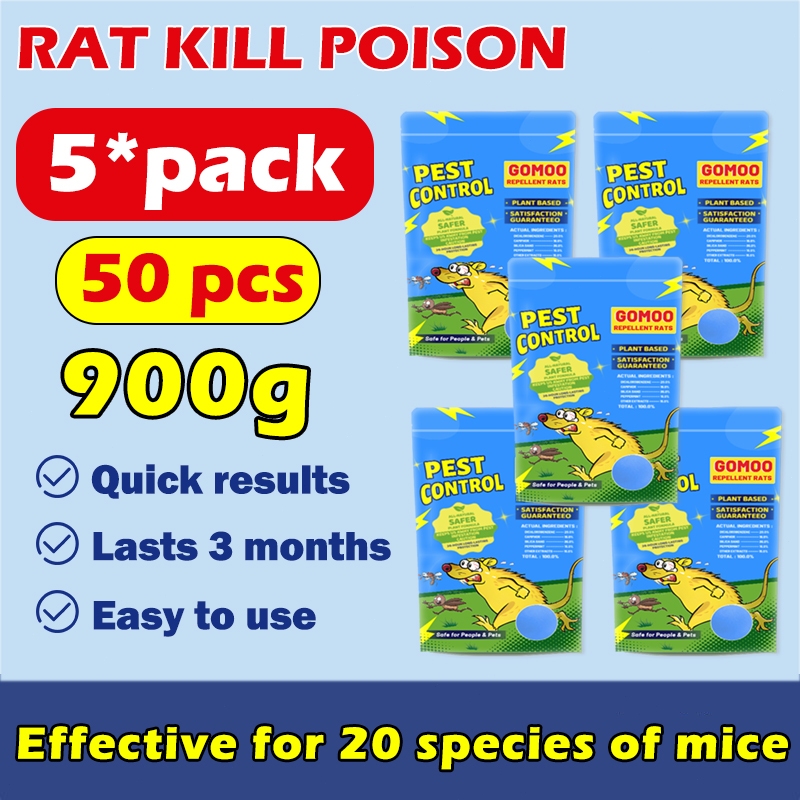 50PCS Rat Poison Killer Rat Repellant For Home Mothballs For Rats Repel ...