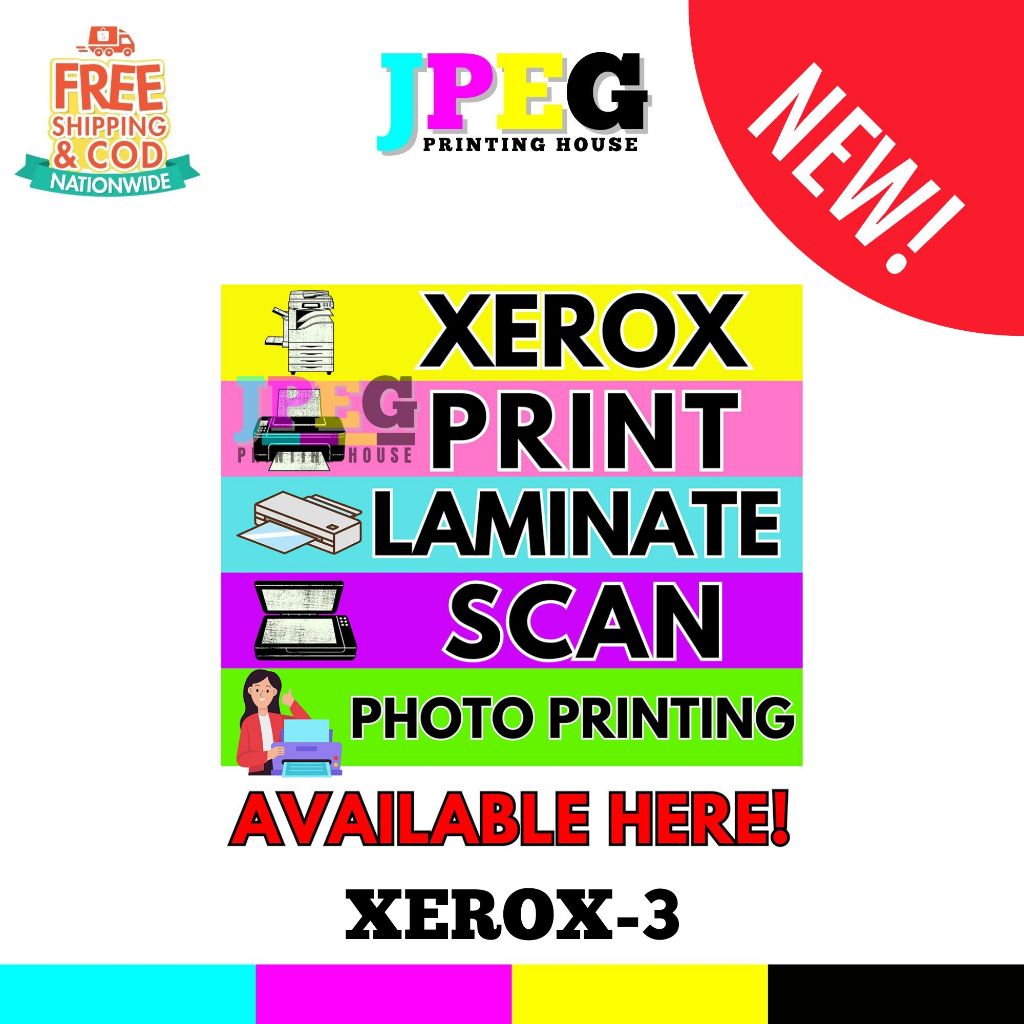 X3 (NEW!) XEROX LAMINATE LAMINATION SCAN PRINTING TARPAULIN SIGN FOR PHOTOCOPY TARP SQ1 1TARP ...